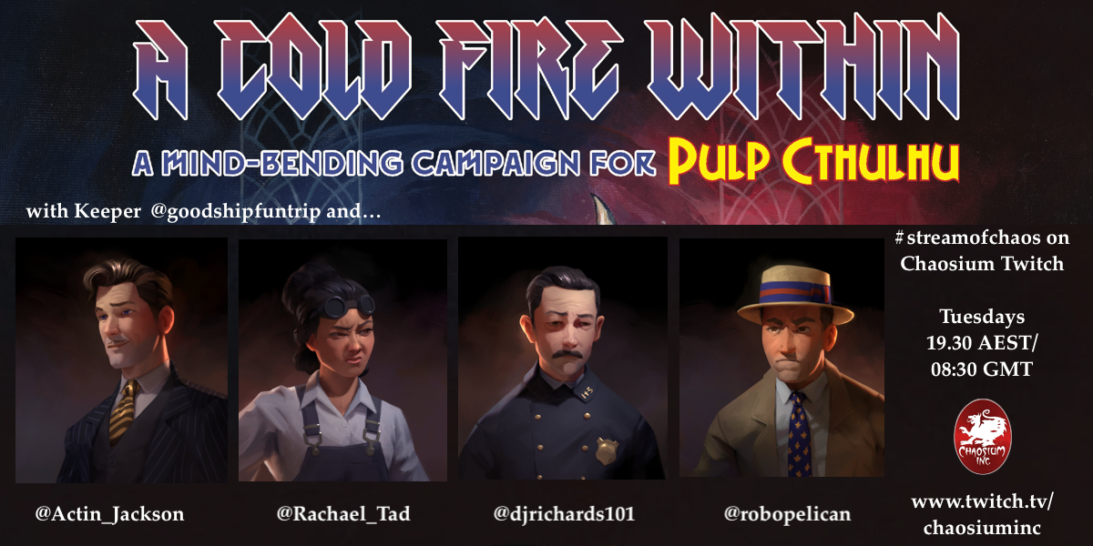 Two new Call of Cthulhu live plays starting on Chaosium Twitch - Call ...