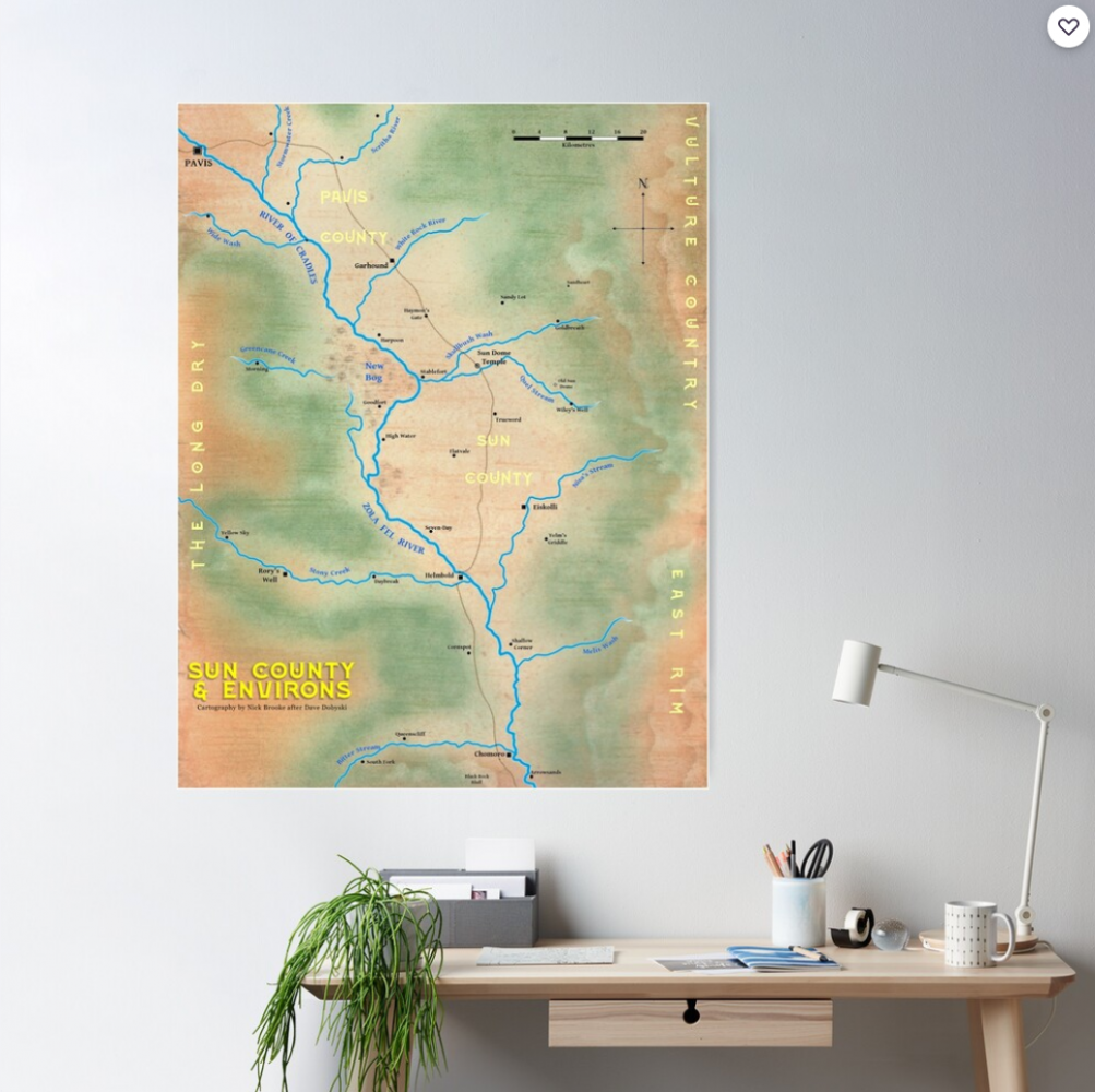 Map of Sun County - RuneQuest - BRP Central - The Chaosium forums