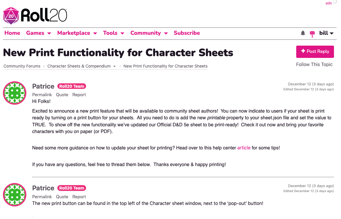 Changes to Roll20 RuneQuest community sheet - RuneQuest - BRP Central ...