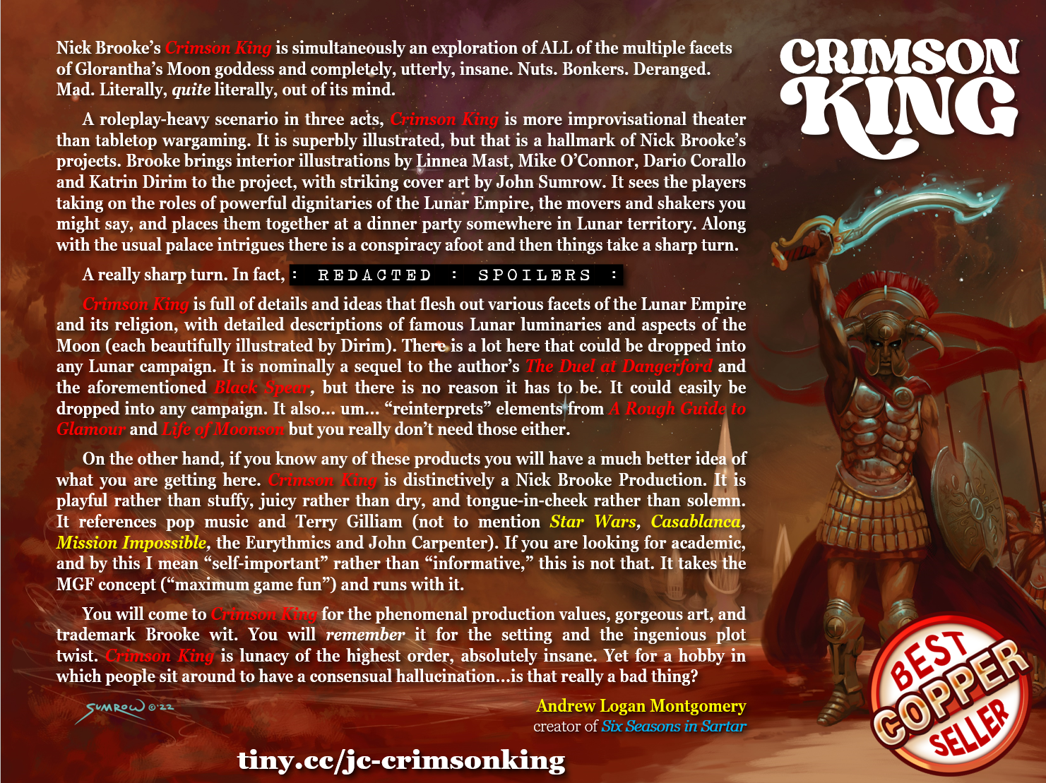 Out Now in print - Crimson King - RuneQuest - BRP Central - The Chaosium forums