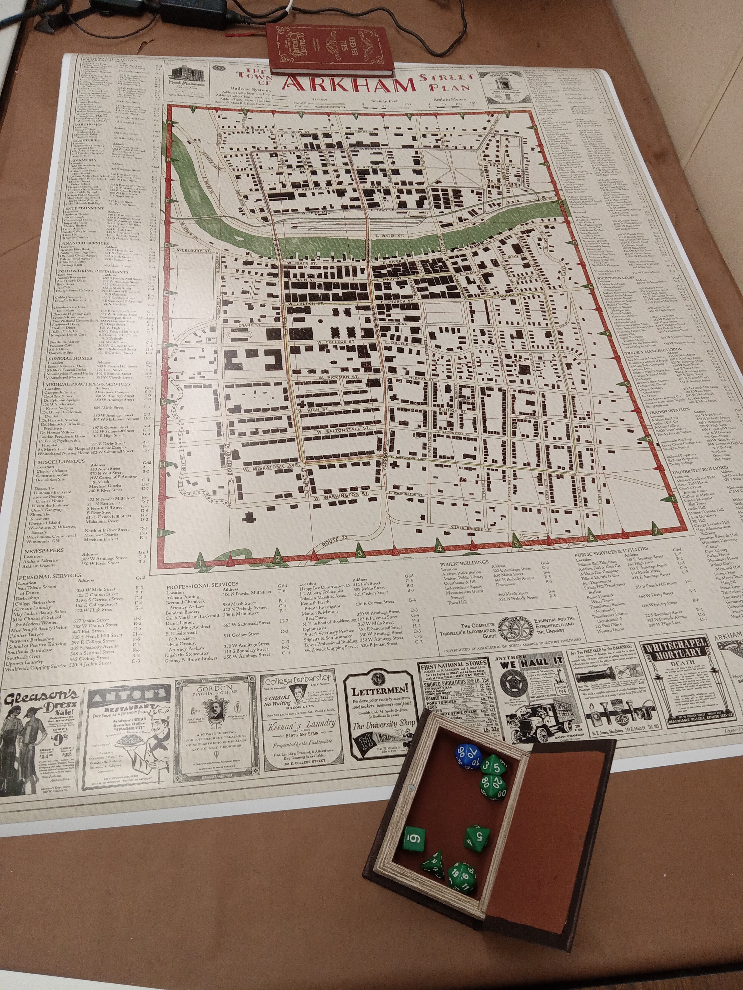 For those wondering how the new Town Map of Arkham looks - Call of ...