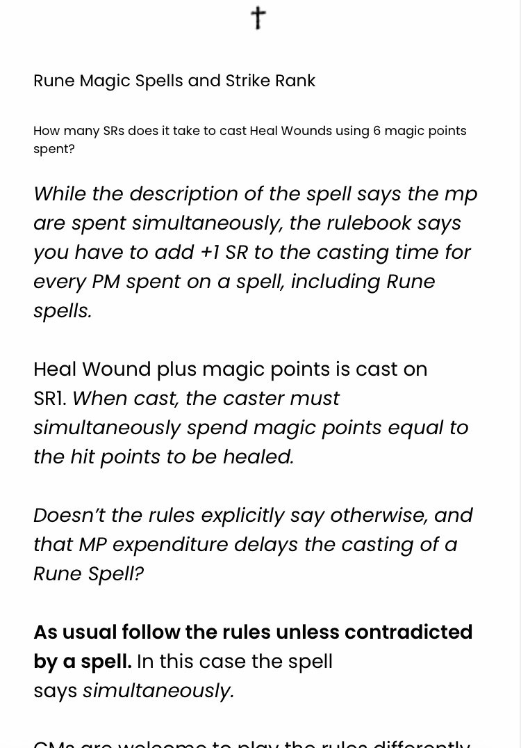 RQG Design Intent behind Spell Balancing - Page 3 - RuneQuest - BRP ...
