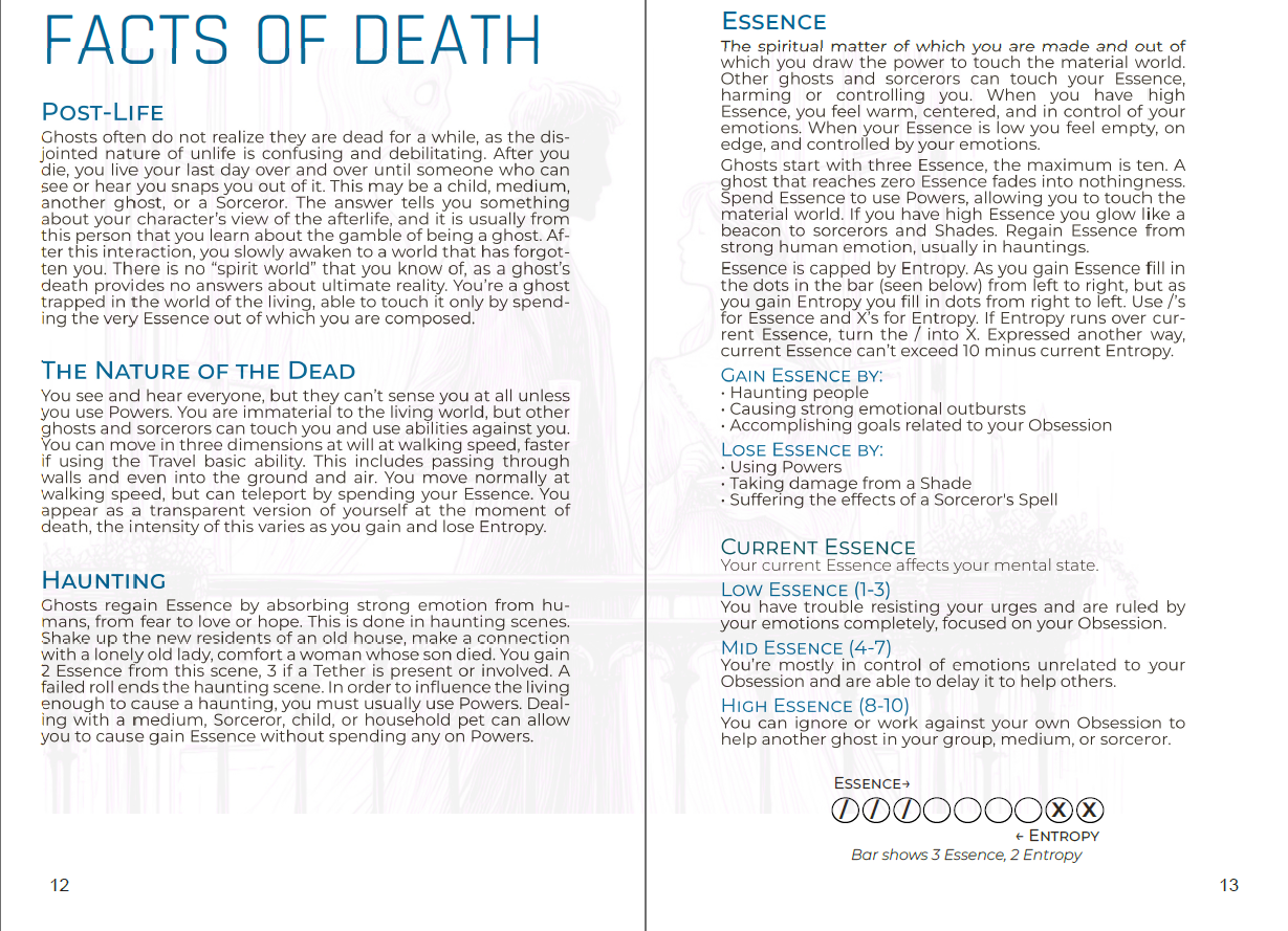 After/Life: d100 ghost roleplaying is now available in pdf, pay what ...